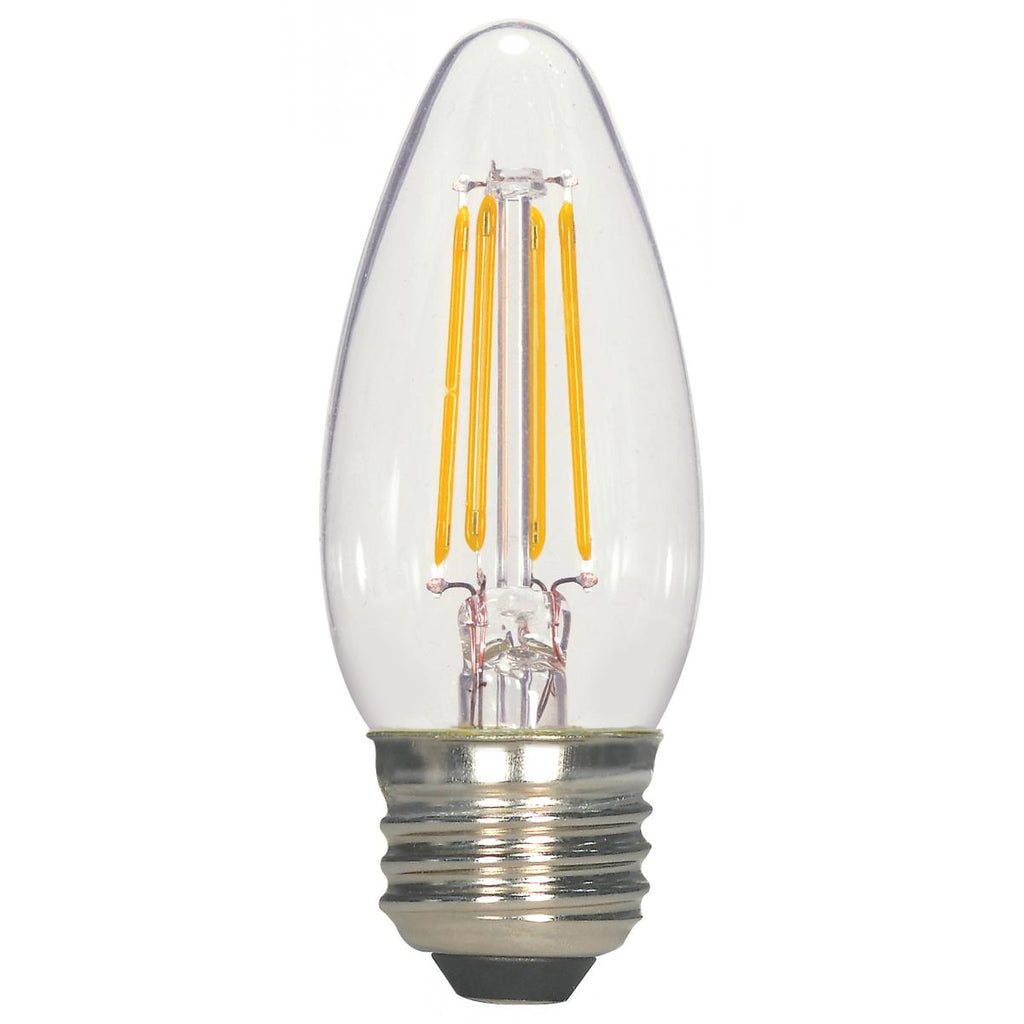 Replacement for Satco S21707 5.5 Watt B11 LED Clear Medium base 2700K – Payless4Lighting